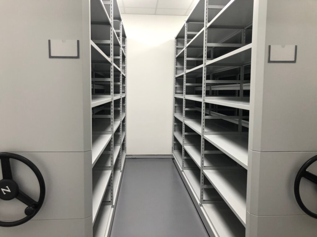 Trackless Mobile Shelving, Trackless Racking, Mobile Shelving- Real ...